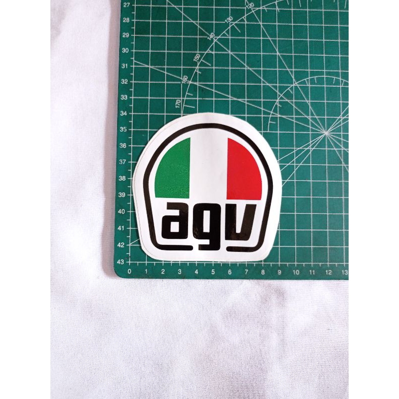 Jual Stiker Helm Sticker Logo Agv Helmet 9x9 cm | Shopee Indonesia