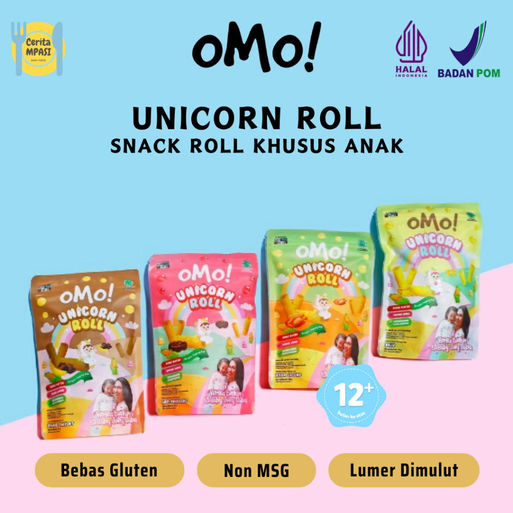 Jual Omo Unicorn Roll 18gr | Snack Bayi MPASI | Camilan Anak | Finger ...