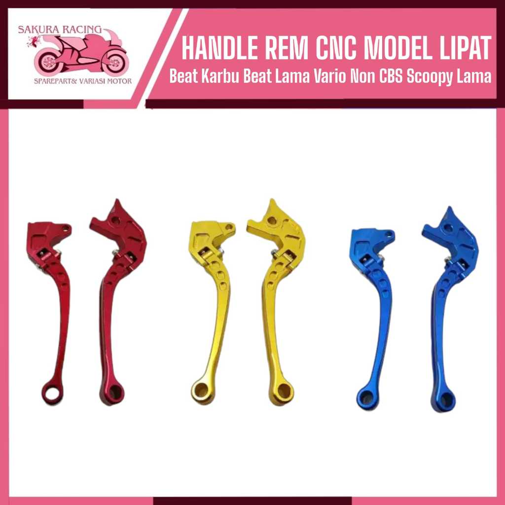 Jual HANDLE REM TUAS REM CNC LIPAT PNP BEAT LAMA BEAT KARBU VARIO 110 ...