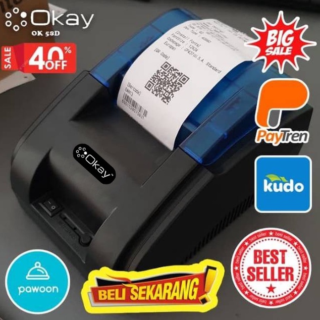Jual OKAY OK 5D Printer uetooth Printer thermal mini Printer kasir ...
