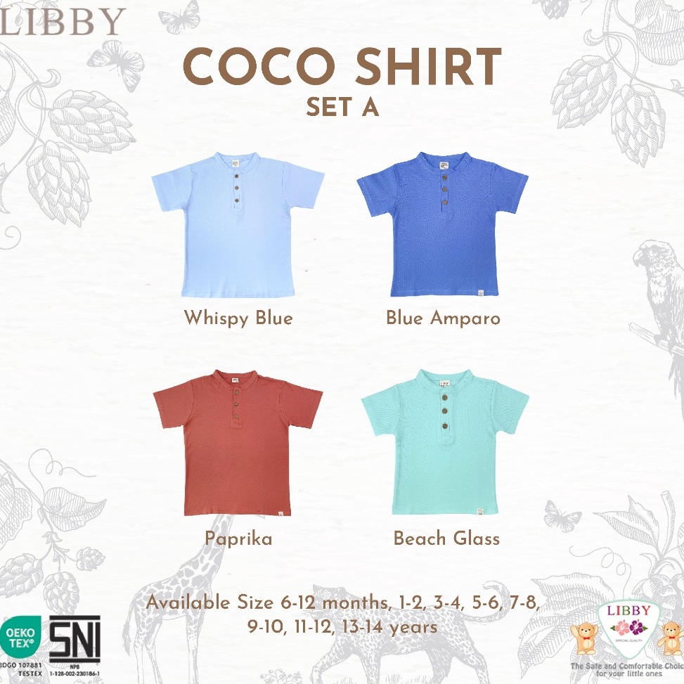 Jual Libby Coco Lacoste 6 Bulan 14 Tahun Coco Shirt Polo Anak Kerah Bulat Basic Collar Polo CBKS ...