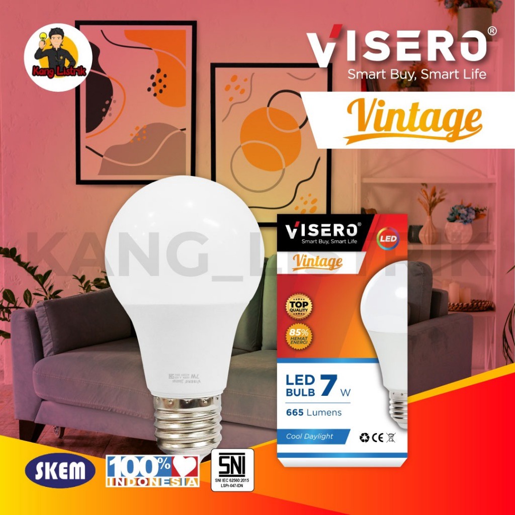 Jual Bohlam Lampu LED VISERO VINTAGE 7W VINTAGE 7 WATT | Shopee Indonesia