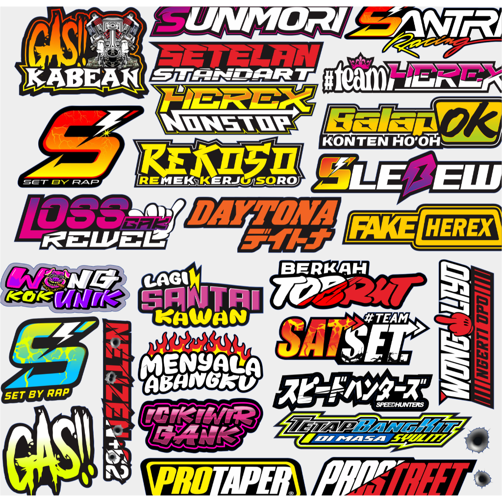 Jual STIKER MOTOR VIRAL / KATA-KATA VIRAL & SPONSOR MOTOR | Shopee ...