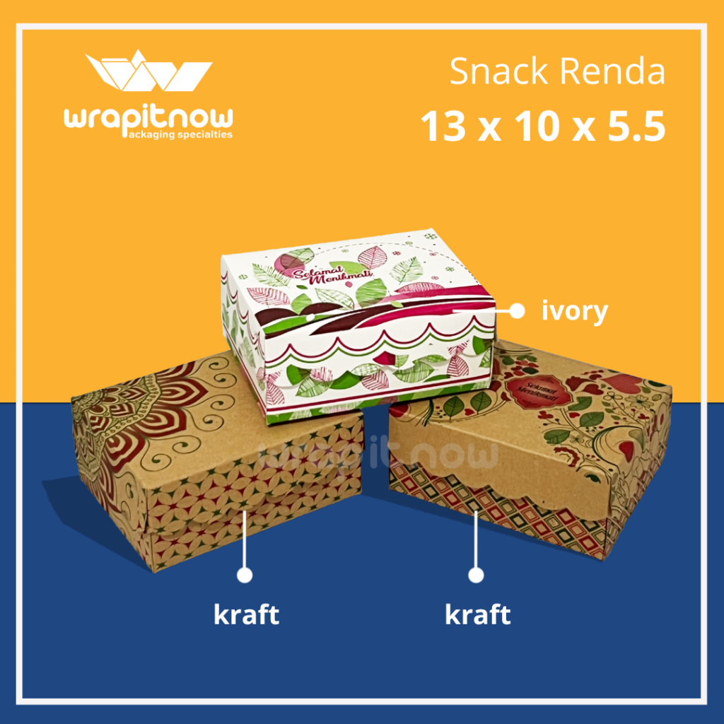 Jual Dus renda 13x10x6 dus snack jajanan pasar hajatan molen pabrik dus ...