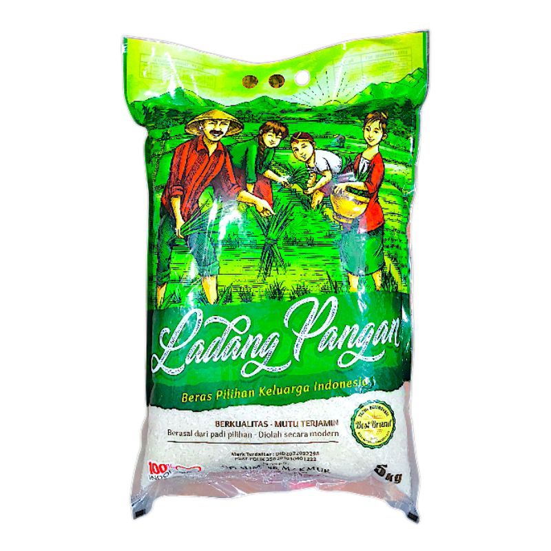 Jual The Best Choice: Beras LADANG PANGAN 5 KG Beras Pulen Wangi Mutu ...