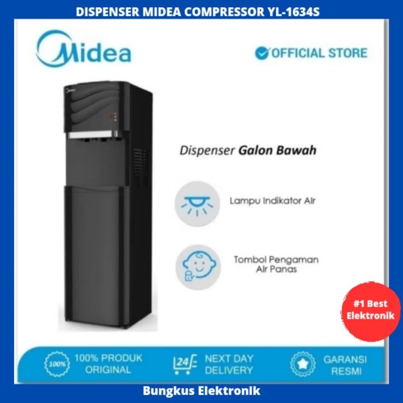 Jual DISPENSER GALON BAWAH MIDEA KOMPRESSOR YL1643S COMPRESSOR COOLING ...
