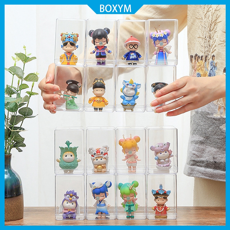 Jual Single Acrylic Display Box Transparan Mini Figure Box Pop Mart ...