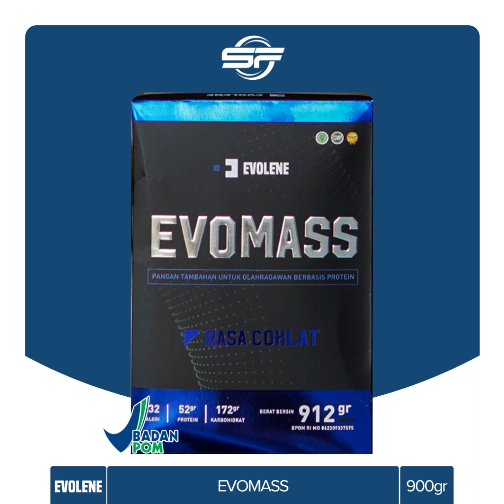 Jual Evolene Evomass Evo Mass 912 Gram Gainer Suplemen Fitness | Shopee Indonesia