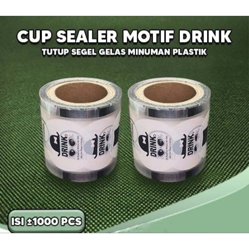 Jual Plastik Seal Cup Motif / Lid Seal Plastik / Tutup Segel Gelas Minuman isi +/- 1000pcs Tebal ...