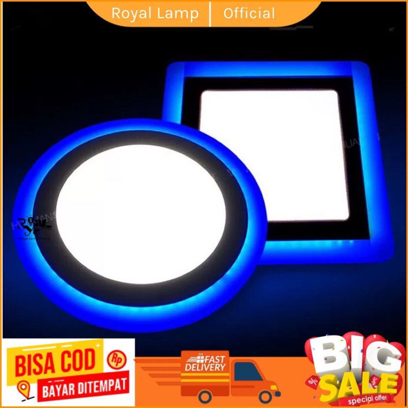 Jual Lampu Downlight LED 2 Warna Cahaya 3+3W/6+3W/12+4W Lampu Panel LED ...