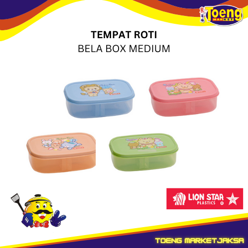 Jual KOTAK MAKAN ANAK / TEMPAT ROTI BELA BOX MEDIUM LION STAR | Shopee ...