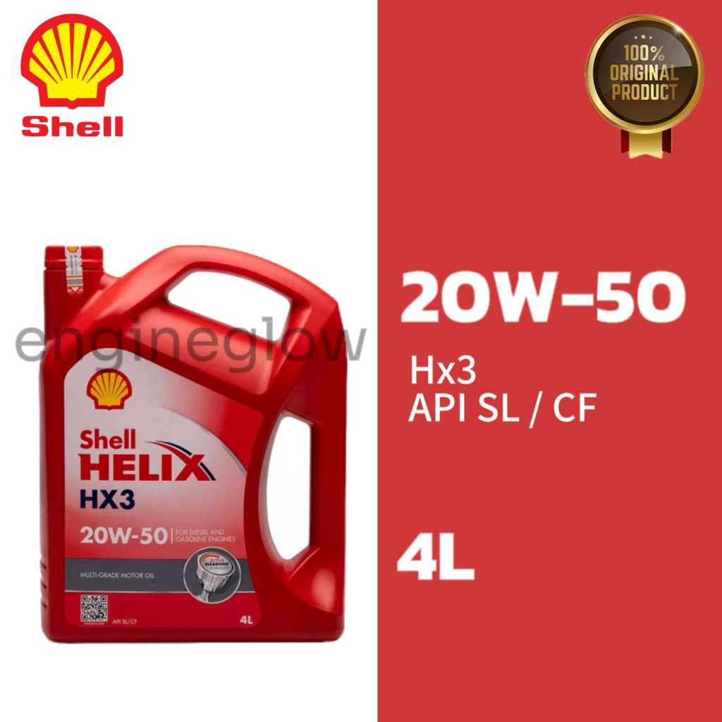 Jual SHELL HELIX HX3 20W-50 4L (Galon) | Shopee Indonesia