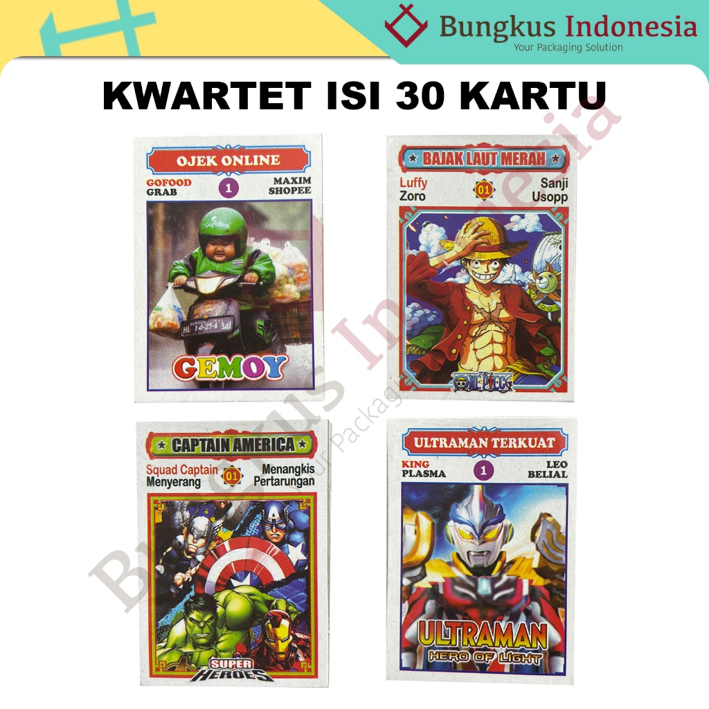 Jual Kartu Gambaran Kwartet / Kartu Kuartet | Shopee Indonesia