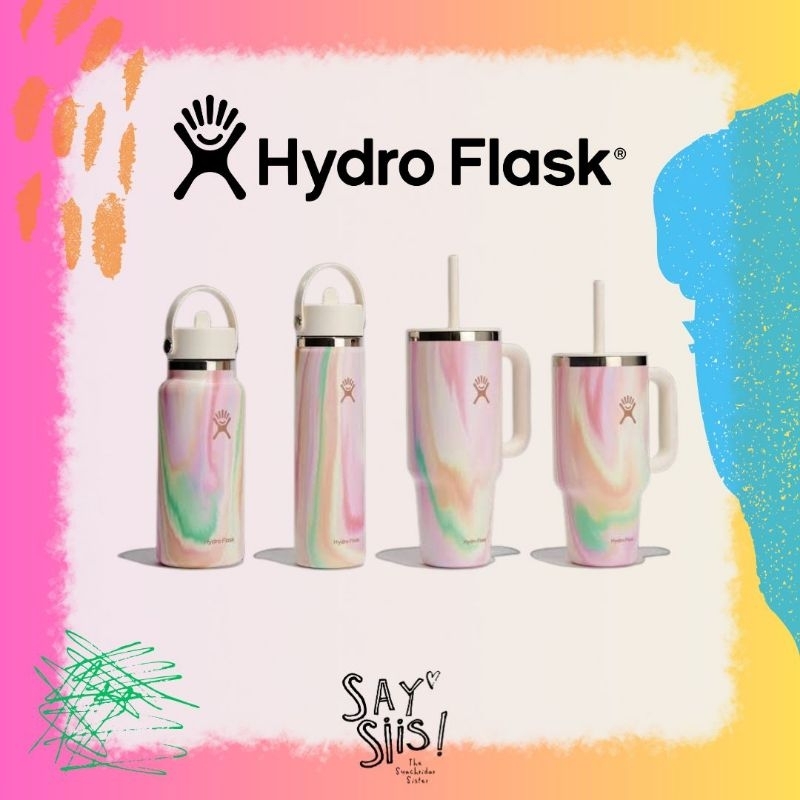 Jual READY STOCK - Hydro Flask Bottle Wide - Sugar Crush 32oz (945ml) | Shopee Indonesia
