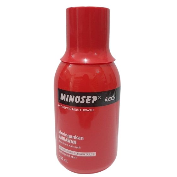 Jual MINOSEP RED ANTISEPTIC MOUTHWASH 200 ML | Shopee Indonesia