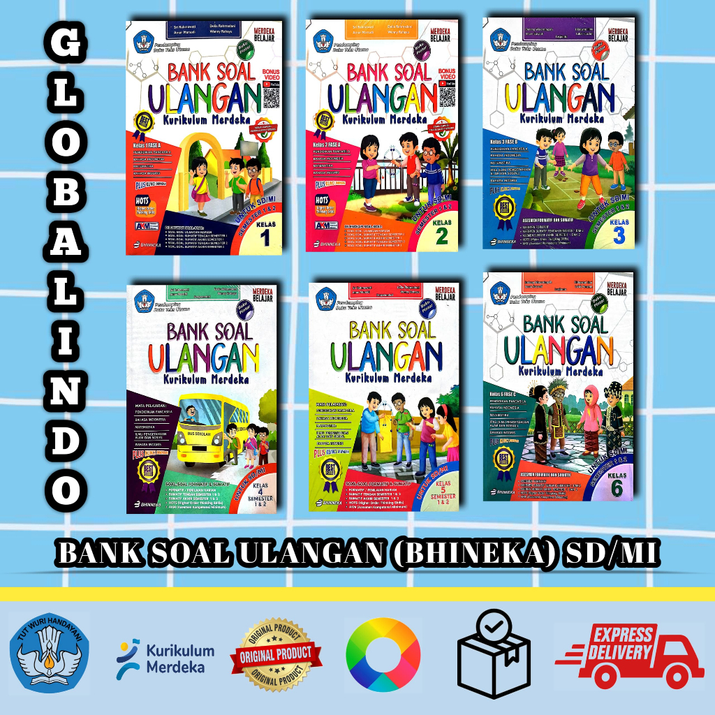 Jual BANK SOAL ULANGAN KELAS 1,2,3,4,5,6 SD/MI KURIKULUM MERDEKA - BHINNEKA & MITRA ABADI ...