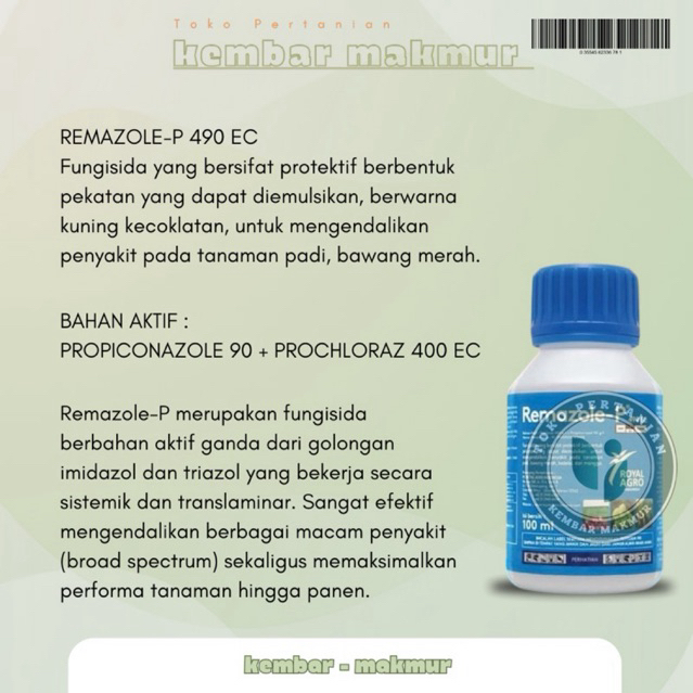 Jual FUNGISIDA REMAZOLE P 490EC 100ML | PENCEGAH JAMUR UNTUK TANAMAN ...