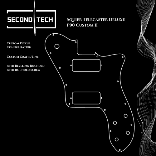 Jual Pickguard Squier Telecaster Deluxe P90 Custom II 3ply custom ...