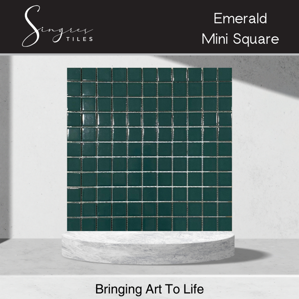 Jual Singres Tiles - Emerald Mini Square Mosaic Tiles | Shopee Indonesia