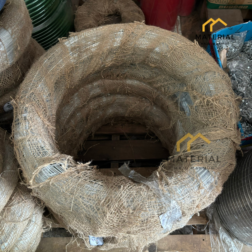 Jual Kawat Seng BWG/50Kg/Kawat Ikat/BWG 6/8/10/12/14/16/Kawat Galvanis/Roll | Shopee Indonesia