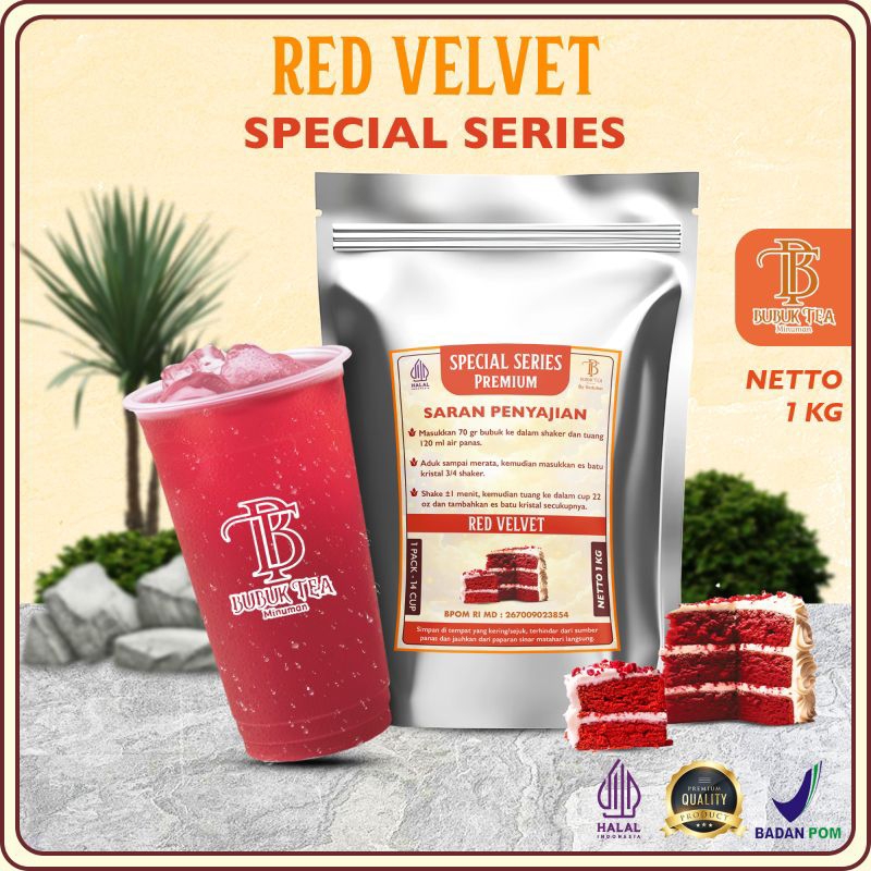 Jual BUBUK MINUMAN REDVELVET 1KG - BUBUK TEH | Shopee Indonesia