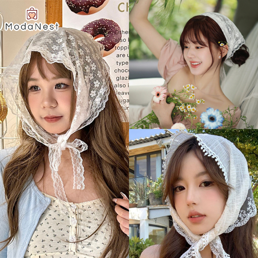 Jual ModaNest-[READY & COD]Bingkisan Lebaran Bando Rajut Crochet ...