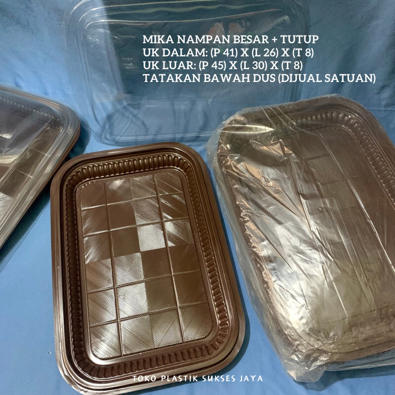 Jual MIKA NAMPAN BESAR + TUTUP / MIKA BROWNIES / MIKA KUE / MIKA JUMBO ...