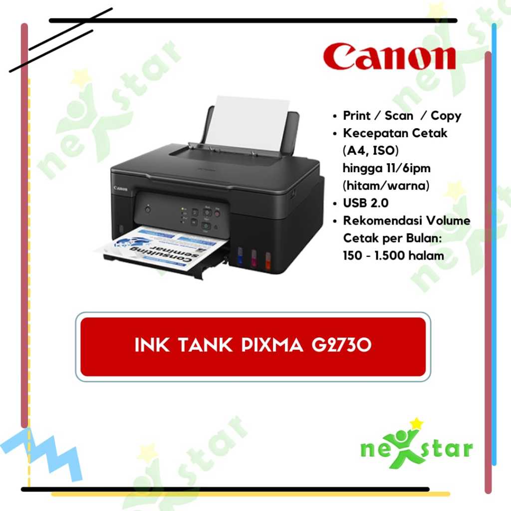 Jual Canon PIXMA G2730 All-in-One Print Scan Copy - Original Ink ...