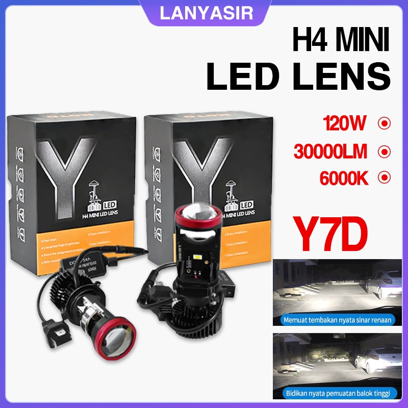 Jual 【COD】LANYASIR Lampu biled Lampu Led Mobil Dan Motor Mini H4 SUPER ...