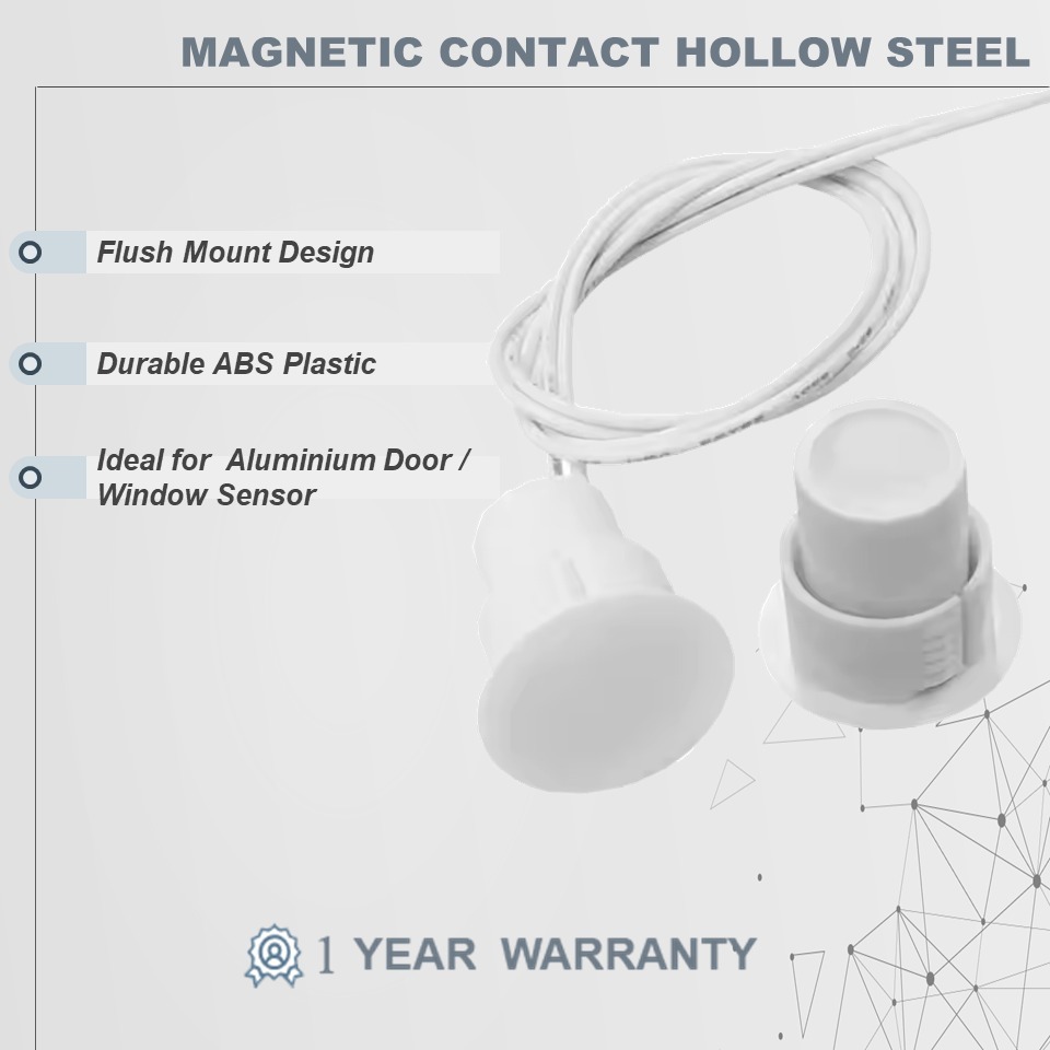 Jual Magnetic Contact Hollow Steel Aluminium Alarm Door Windows Sensor ...