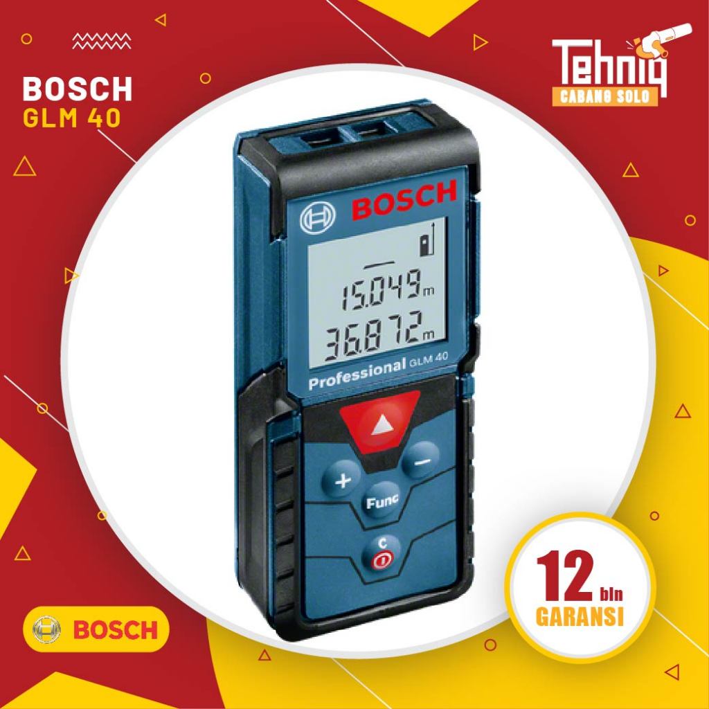 Jual Meteran Digital Alat Ukur Bosch Laser Rangefinder Alat Ukur GLM 40 ...