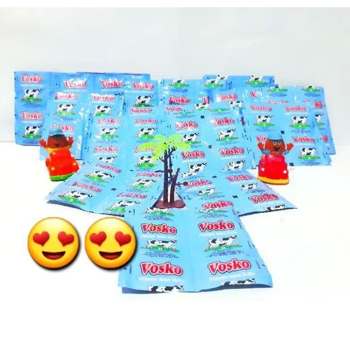 Jual Permen vosko susu 1 kaplet isi 4 butir permen jadul permen rasa ...