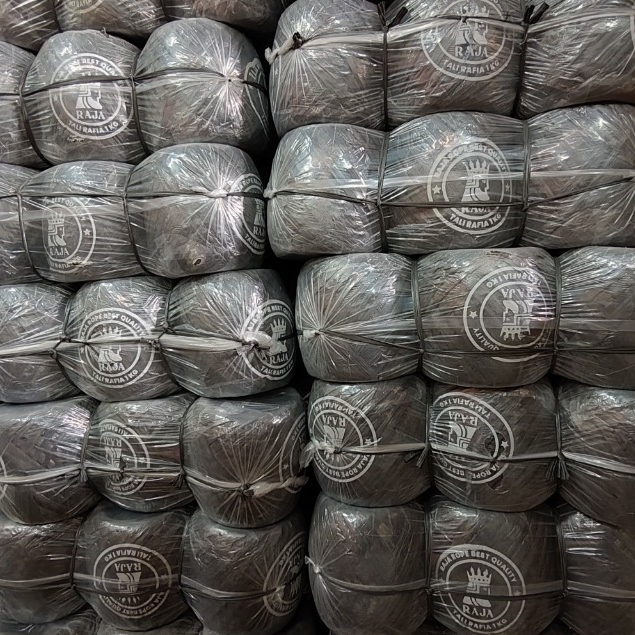 Jual Raja Rope Tali Rafia Tali Plastik Hitam Kiloan 1kg FULL Gulungan ...