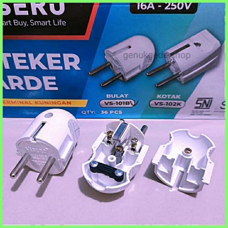 Jual Steker Arde Bulat VISERO, Steker Bulat, Colokan Listrik Murah ...