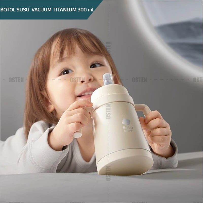 Jual Botol susu vacuum premium titanium (di atas grade baja stainless 316) 300ml tahan panas 6 ...