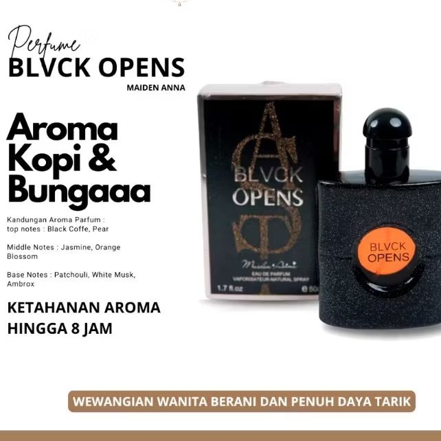 Jual MAIDEN ANNA BLVCK OPENS EDP PARFUM WANITA 100 ML | Shopee Indonesia