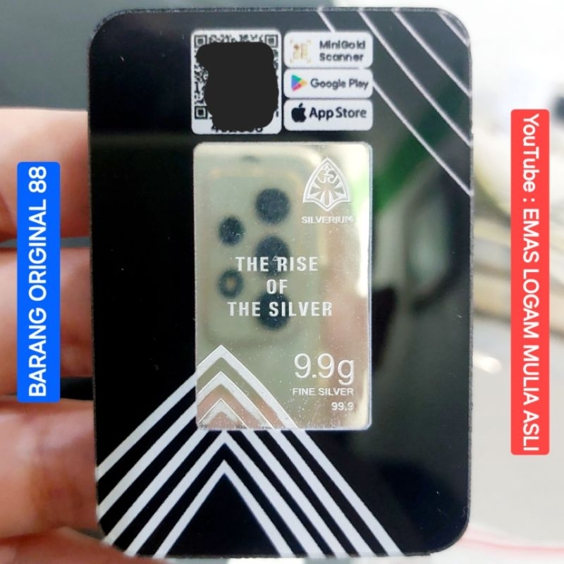 Jual PERAK BATANGAN MURNI 9.9 GRAM ASLI ORIGINAL BARU TERMURAH FINE ...