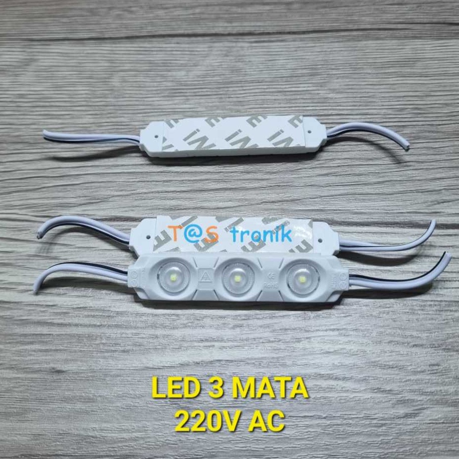 Jual LED strip 3 mata 22V AC Led strip 3mata 22VAC Led Putih | Shopee ...