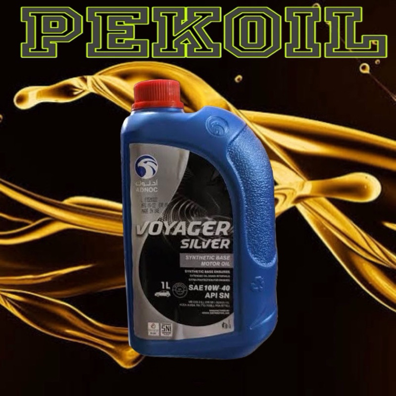 Jual OIL OLI ADNOC VOYAGER SILVER SAE 10W-40 1 LITER 1L | Shopee Indonesia