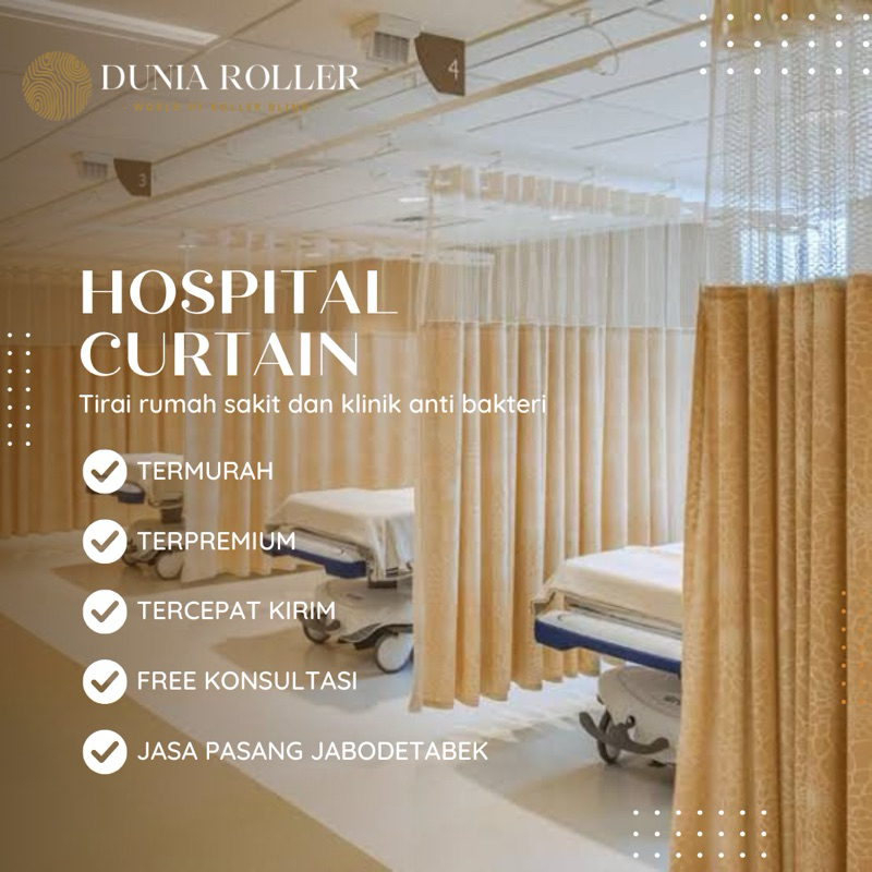 Jual Hospital Curtain Tirai Gorden Rumah Sakit Klinik Kecantikan Salon ...