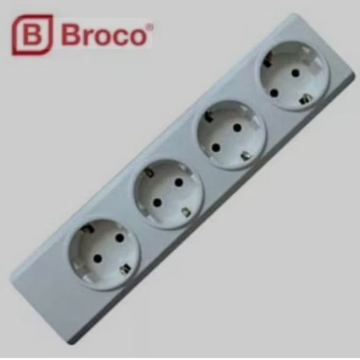 Jual Stop Kontak BROCO 4 Lubang Series 15340 NCP || COLOKAN LISTRIK ...