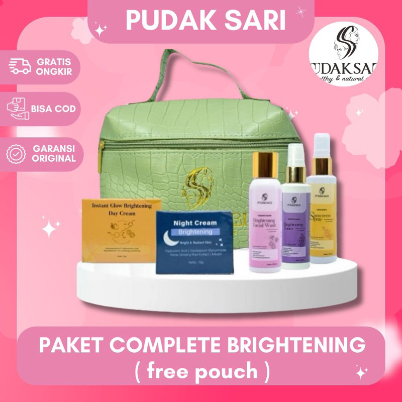 Jual PAKET COMPLETE WHITENING GOLD / PUDAK SARI PAKET COMPLETE ACNE ...