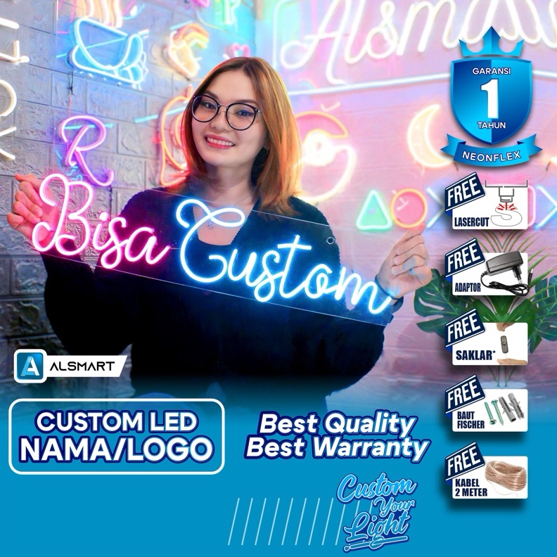 Jual Neon flex custom Lampu custom Led custom Lampu hias Lampu cafe ...