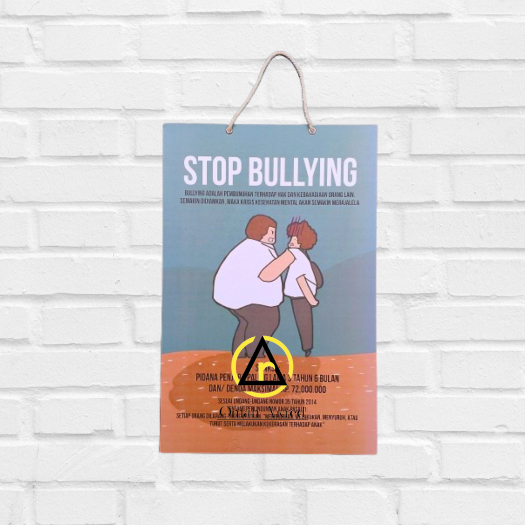 Jual Hard Poster Stop Bullying - Sanksi Pelaku Bullying - Perundungan Sekolah | Shopee Indonesia