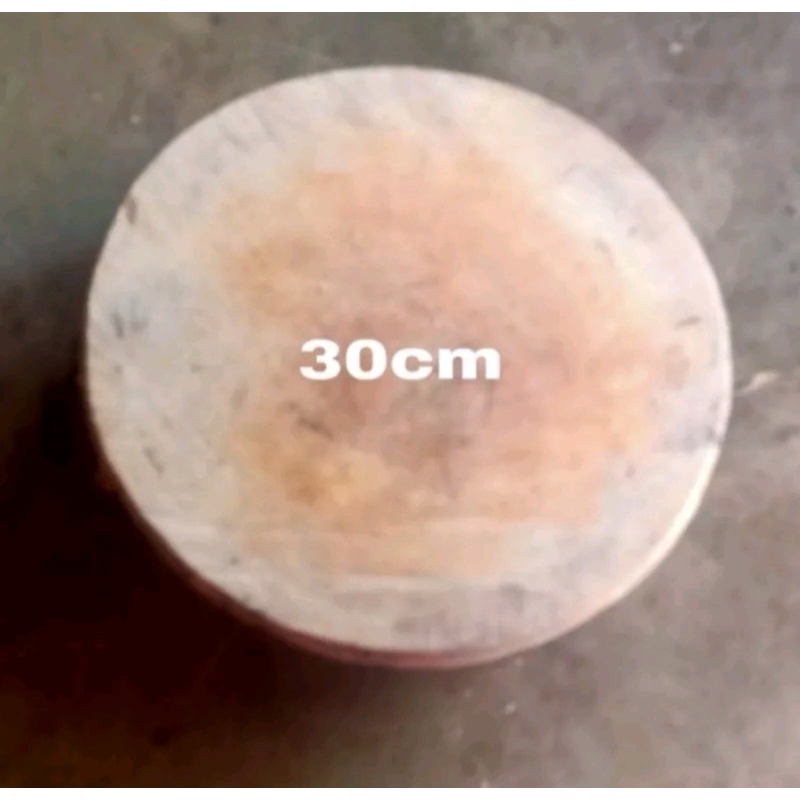 Jual termurah talenan kayu bulat kayu mangga diameter 30 cm tebal 6 cm ...