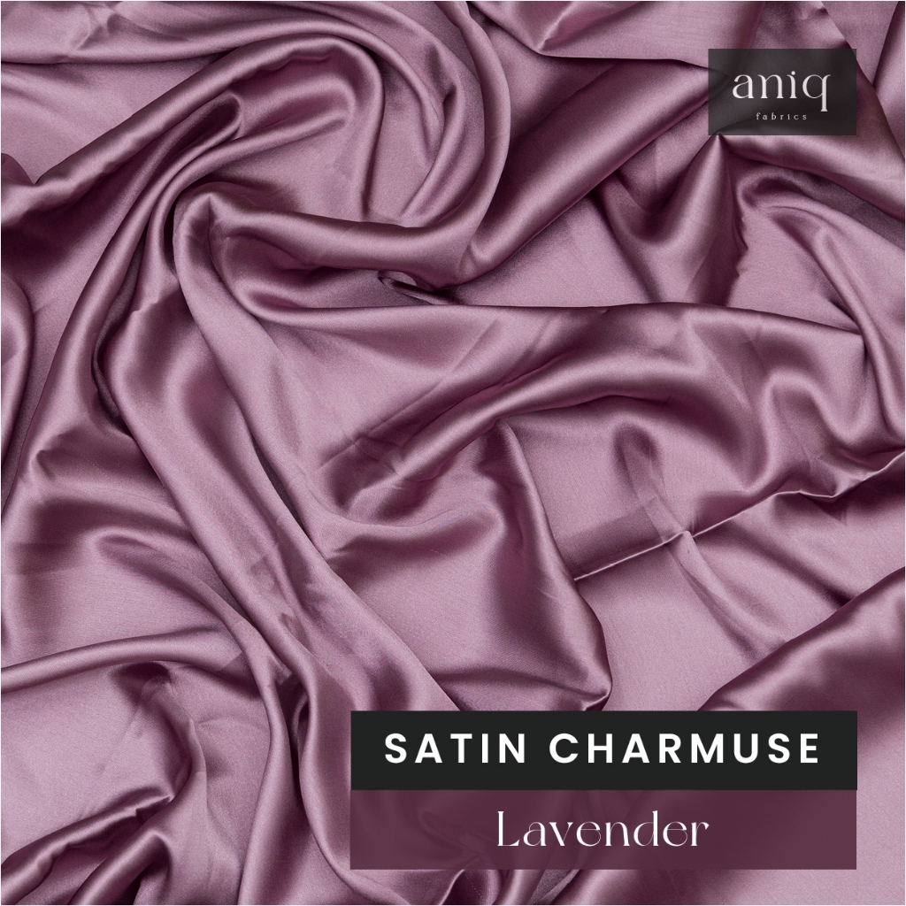 Jual Aniq Fabrics Kain Satin Meteran Satin Silk Charmuse Premium Sateen ...