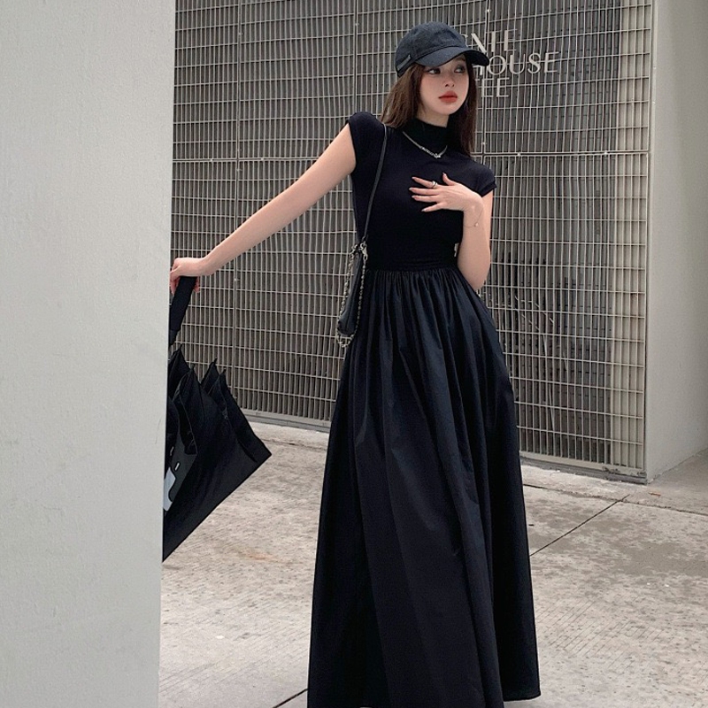 Jual Black Dress Vintage Dress Hitam Vintage Dress Hitam Korea Black ...