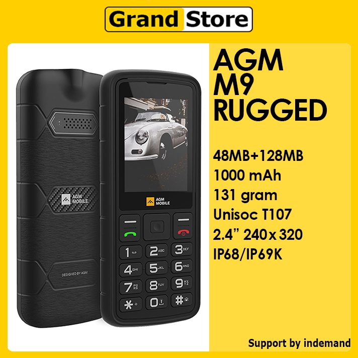 Jual AGM M9 4G Rugged Feature Phone 48MB+128MB Dual SIM 2.4" 1000mAh ...