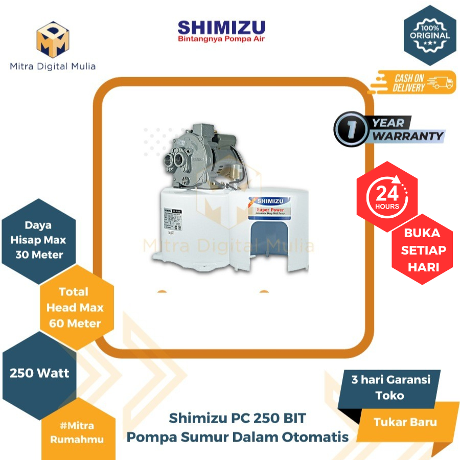 Jual Shimizu PC-250 BIT Pompa Jet Pump | Shopee Indonesia