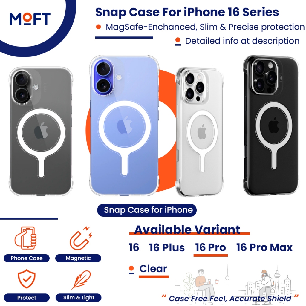 Jual MOFT Snap Invisible Case for iPhone 16 - MagSafe Enhanced | Shopee ...